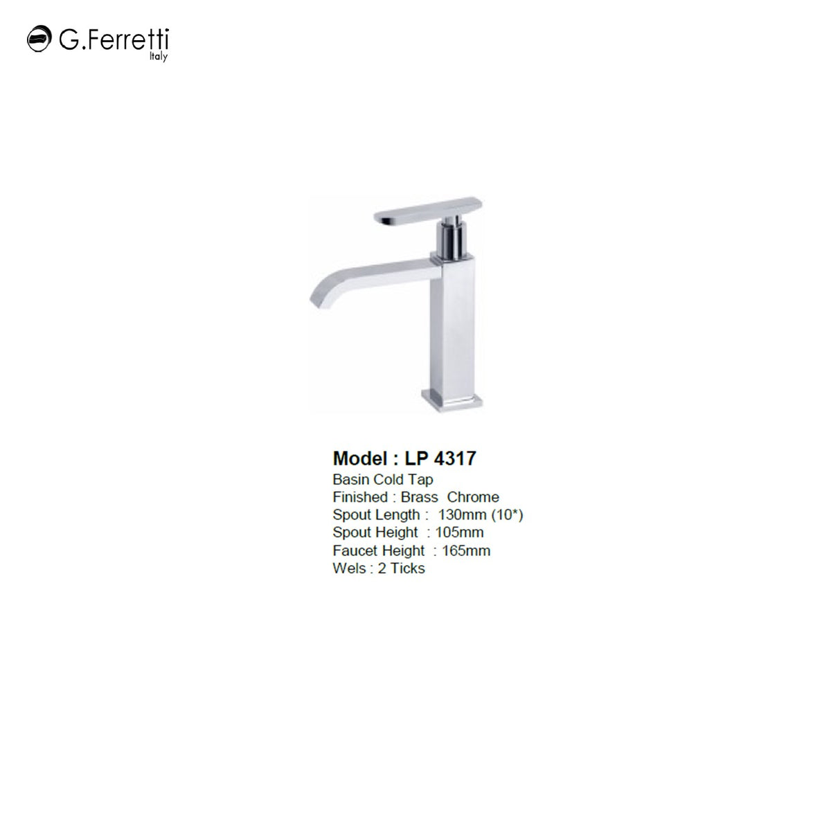 G. FERRETTI Basin Tap LP 4317 – Haus Square Pte Ltd