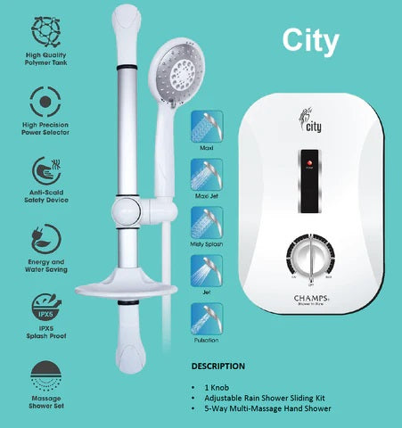 CHAMPS Instant Water Heater City – Haus Square Pte Ltd